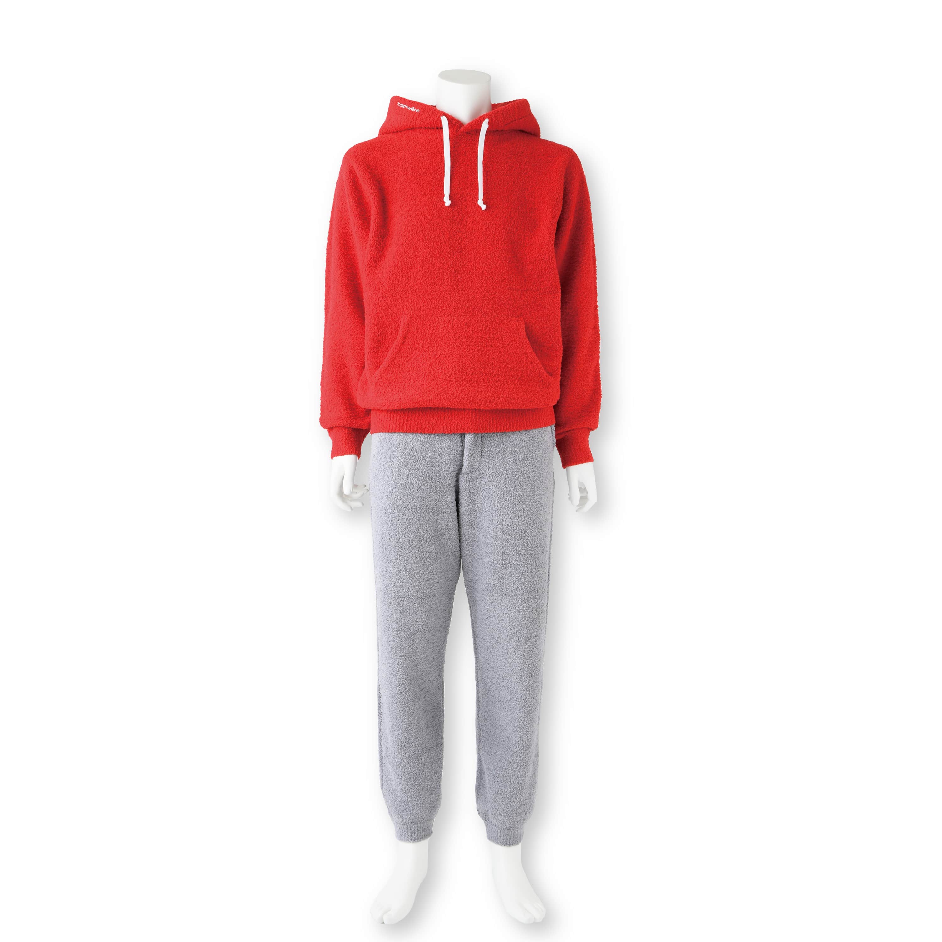 PULLOVER HOODIE / LOGO(L rosso/creme): WEAR | kashwere Japan (カシウエア ...