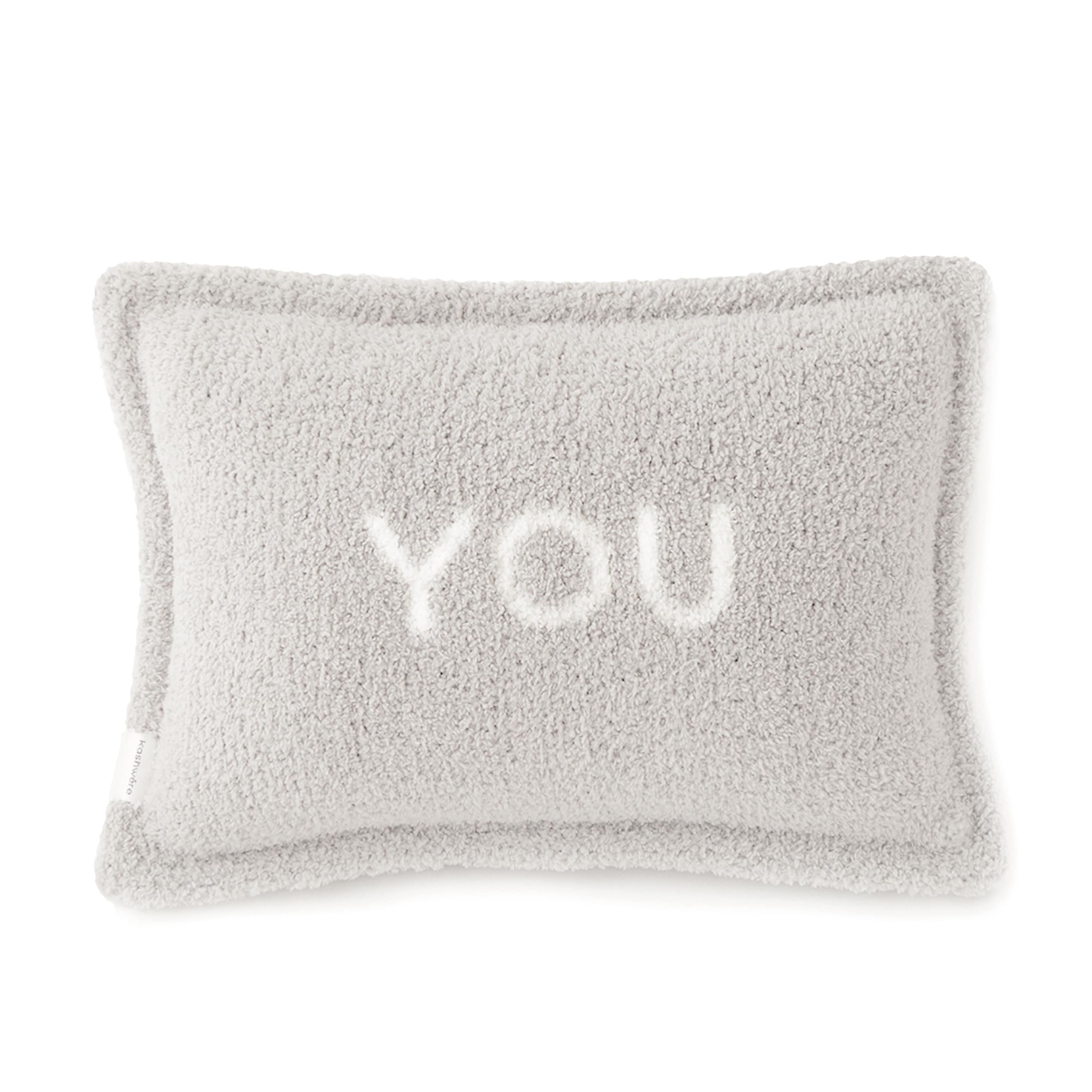 PILLOW CASE / MESSAGE(S ピロー付き you (mist/creme)): HOME | kashwere Japan ...