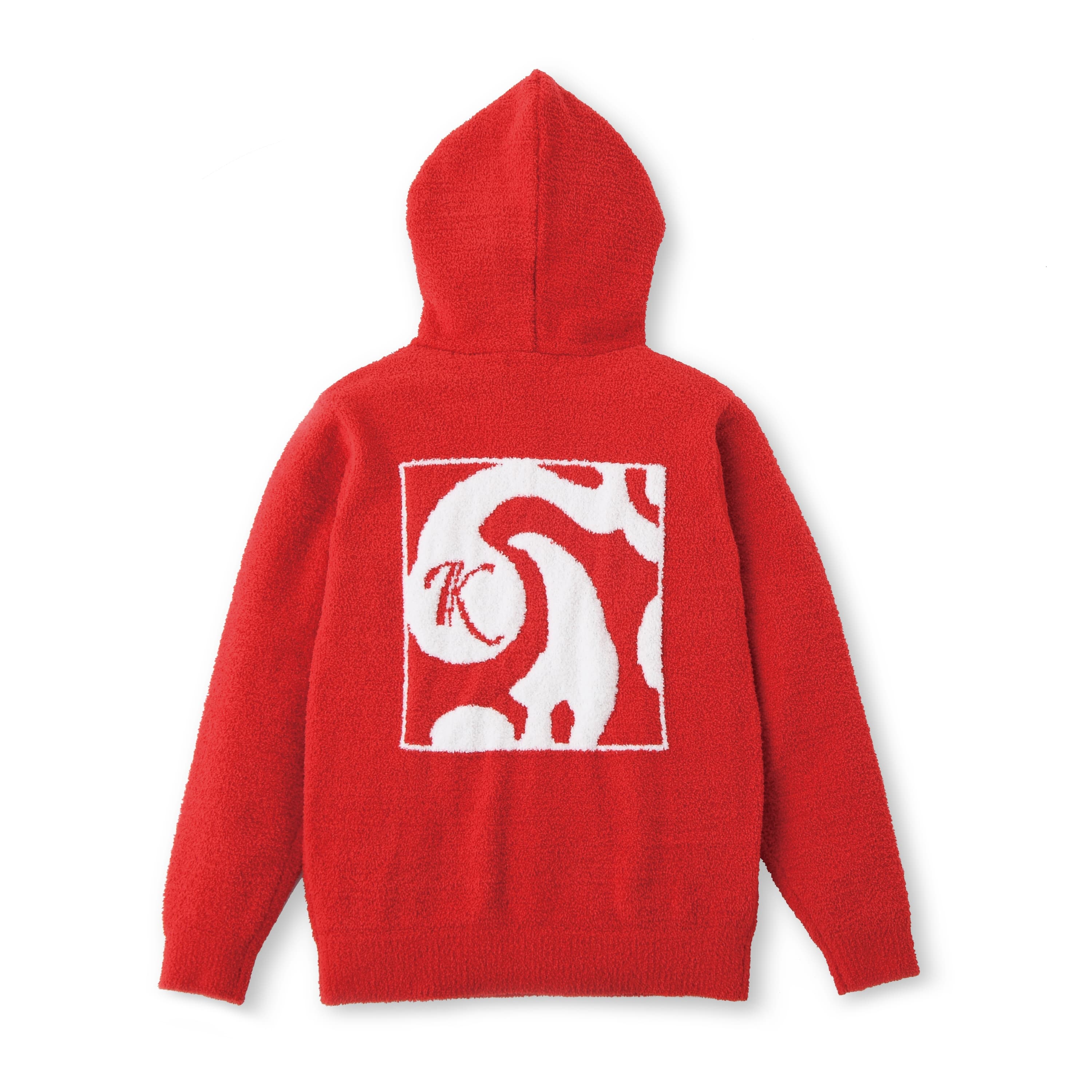 PULLOVER HOODIE / LOGO(L rosso/creme): WEAR | kashwere Japan (カシウエア ...