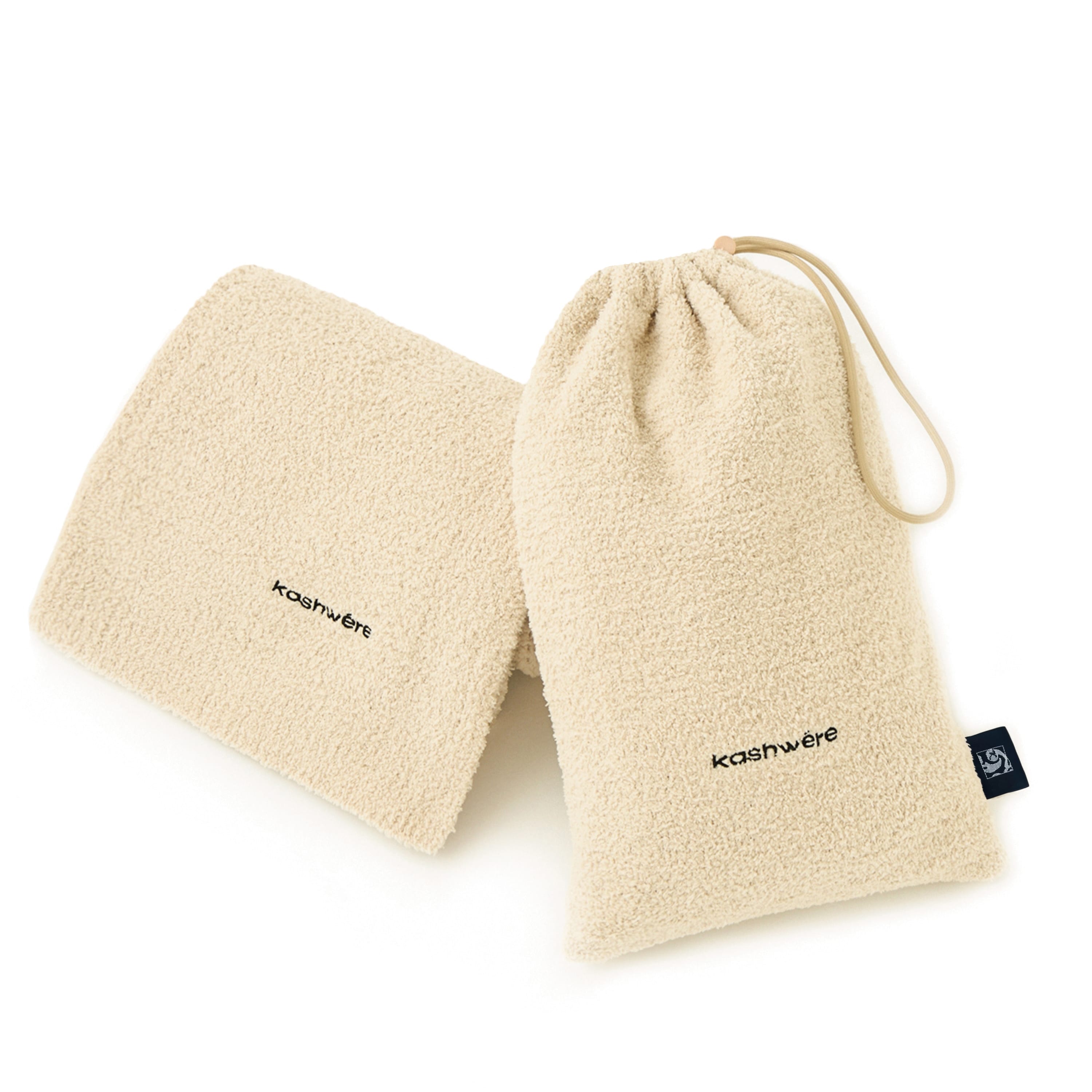 TRAVEL BLANKET / DRAWSTRING(82×125cm beige): BLANKET | kashwere Japan ...